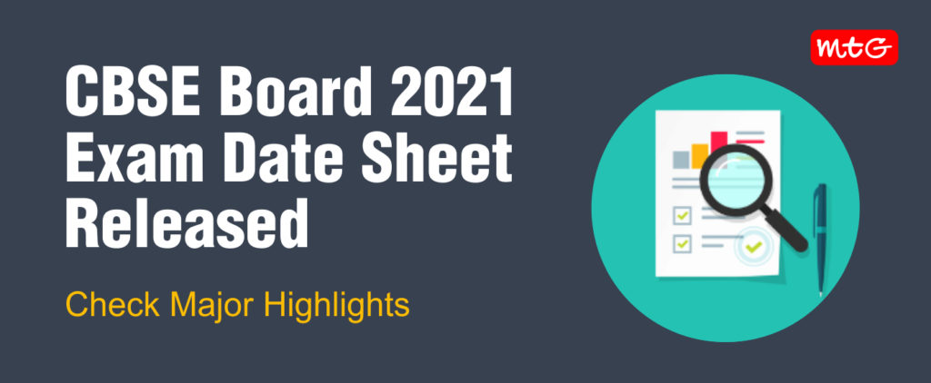 CBSE Board 2021 Exam Date Sheet Released: Check Major Highlights